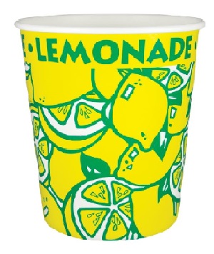 Paper Lemonade Cups: Fresh Squeezed Lemonade